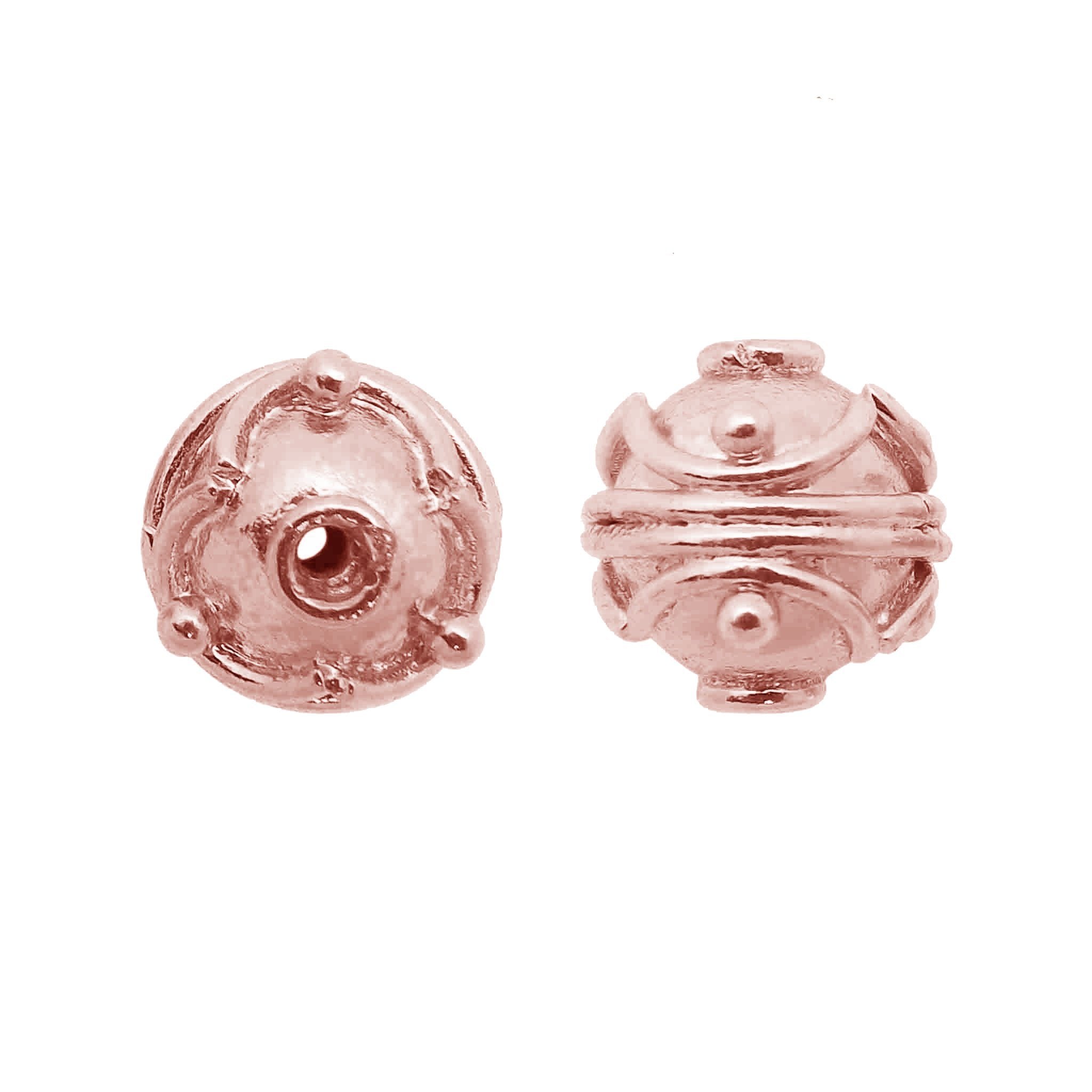 BRG-114 Rose Gold Overlay Bali Bead – Bali Designs Inc