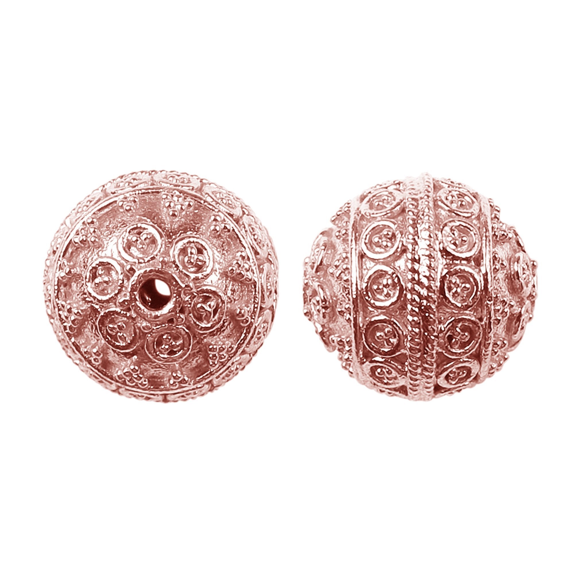BRG-155 Rose Gold Overlay Bali Bead – Bali Designs Inc