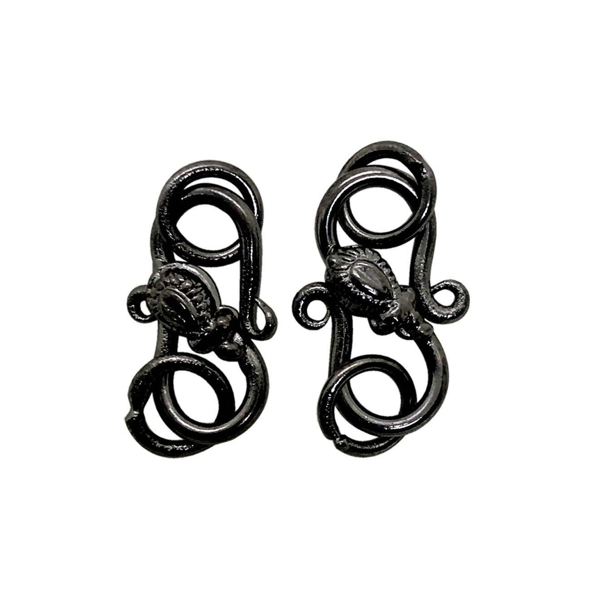 CR-527-21MM Black Rhodium Overlay ''S'' Hook – Bali Designs Inc